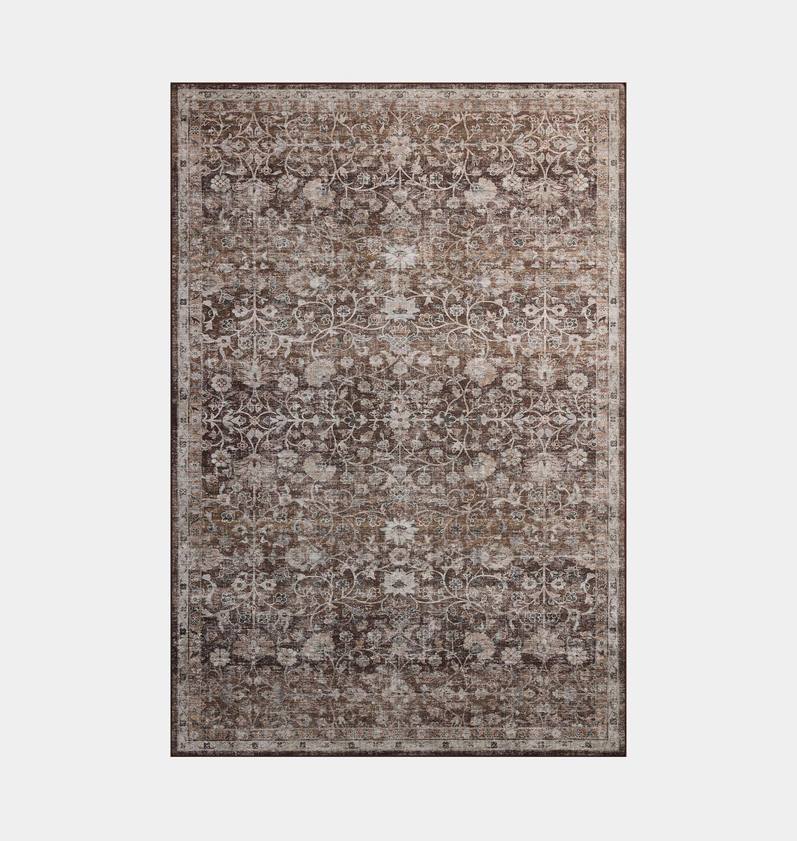 Josie Jos 02 Earth Natural Washable Rug Shoppe Amber Interiors