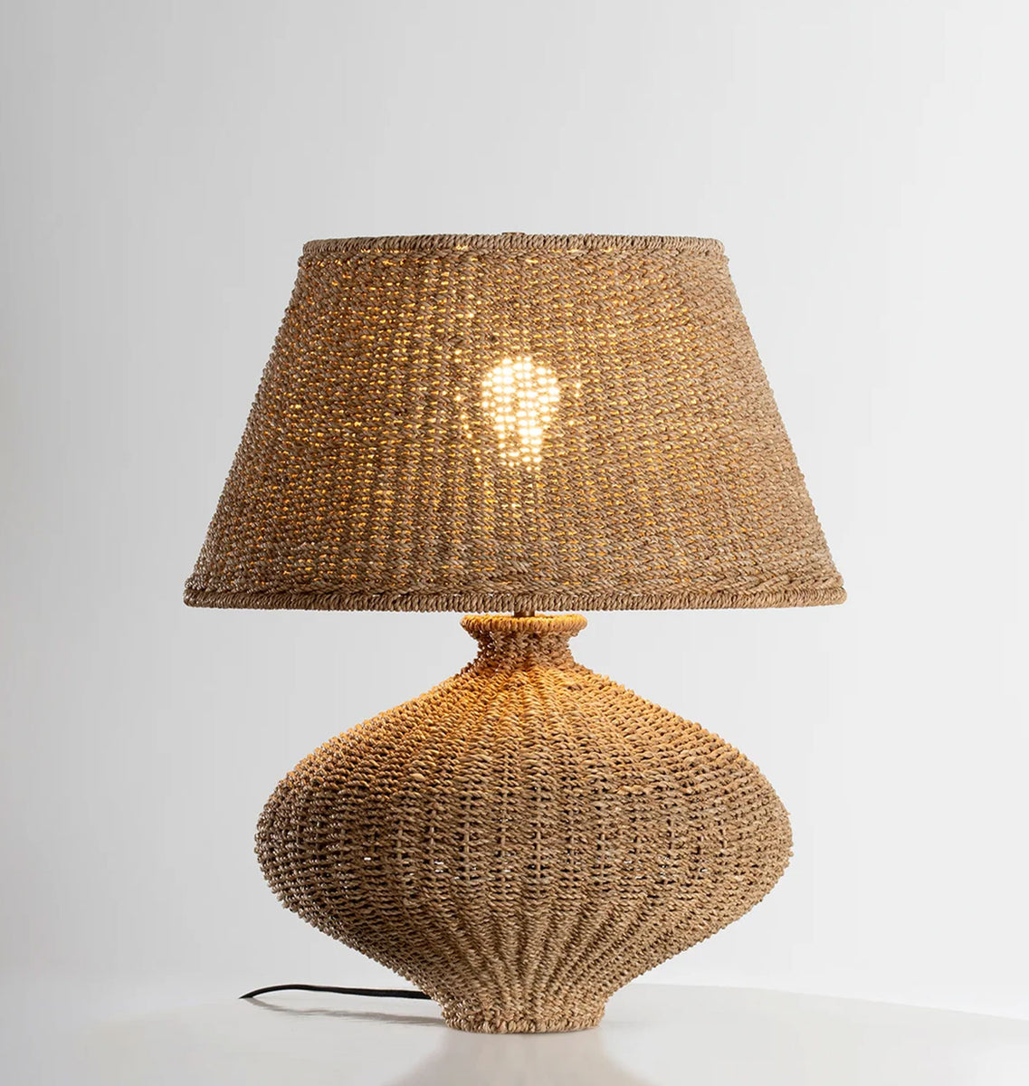 Brighton Abaca Table Lamp | Shoppe Amber Interiors