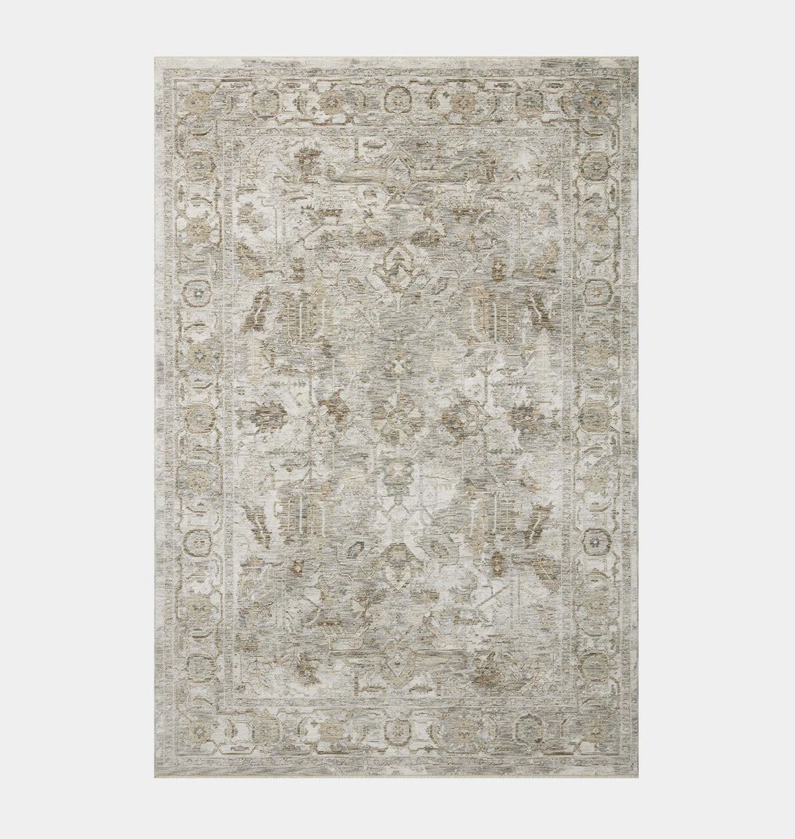 Honora HON-06 Grey / Taupe Area Rug | Shoppe Amber Interiors