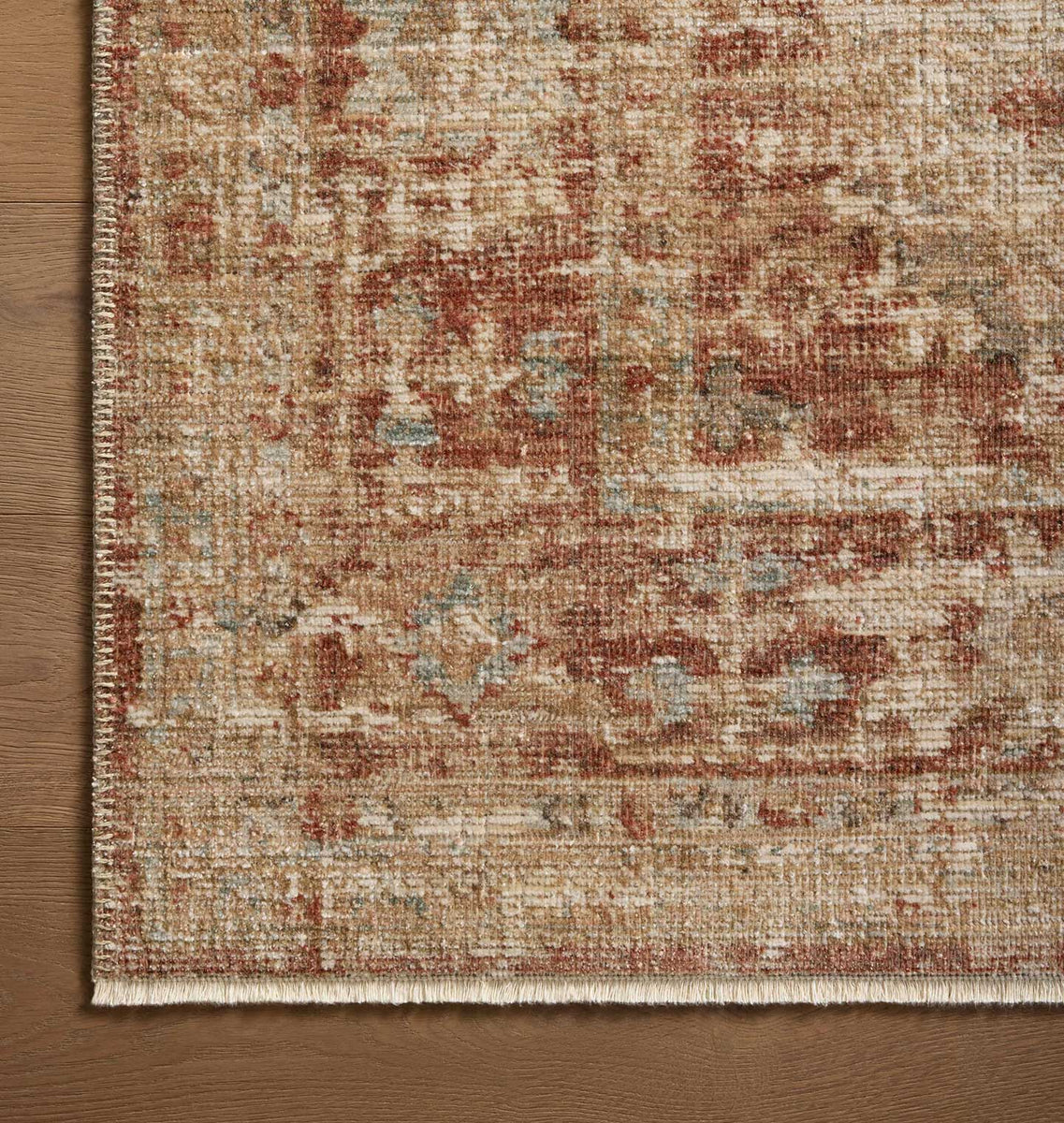 Heritage HER-03 Brick / Multi 2' x 3' Accent Rug | Shoppe Amber Interiors