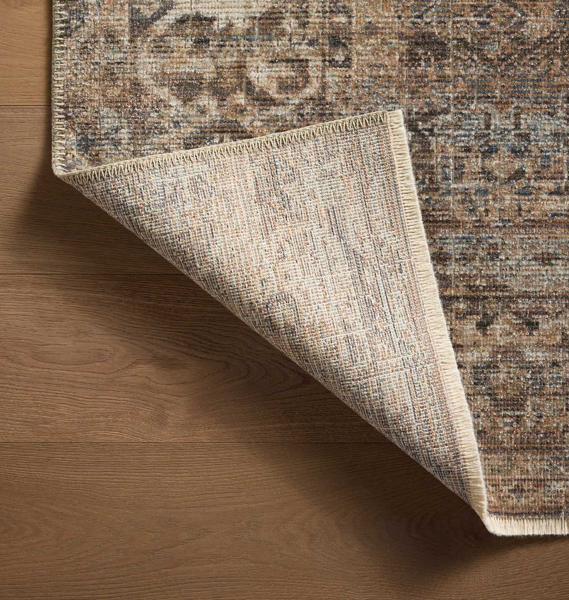 Heritage HER-07 Mocha / Denim Area Rug | Shoppe Amber Interiors