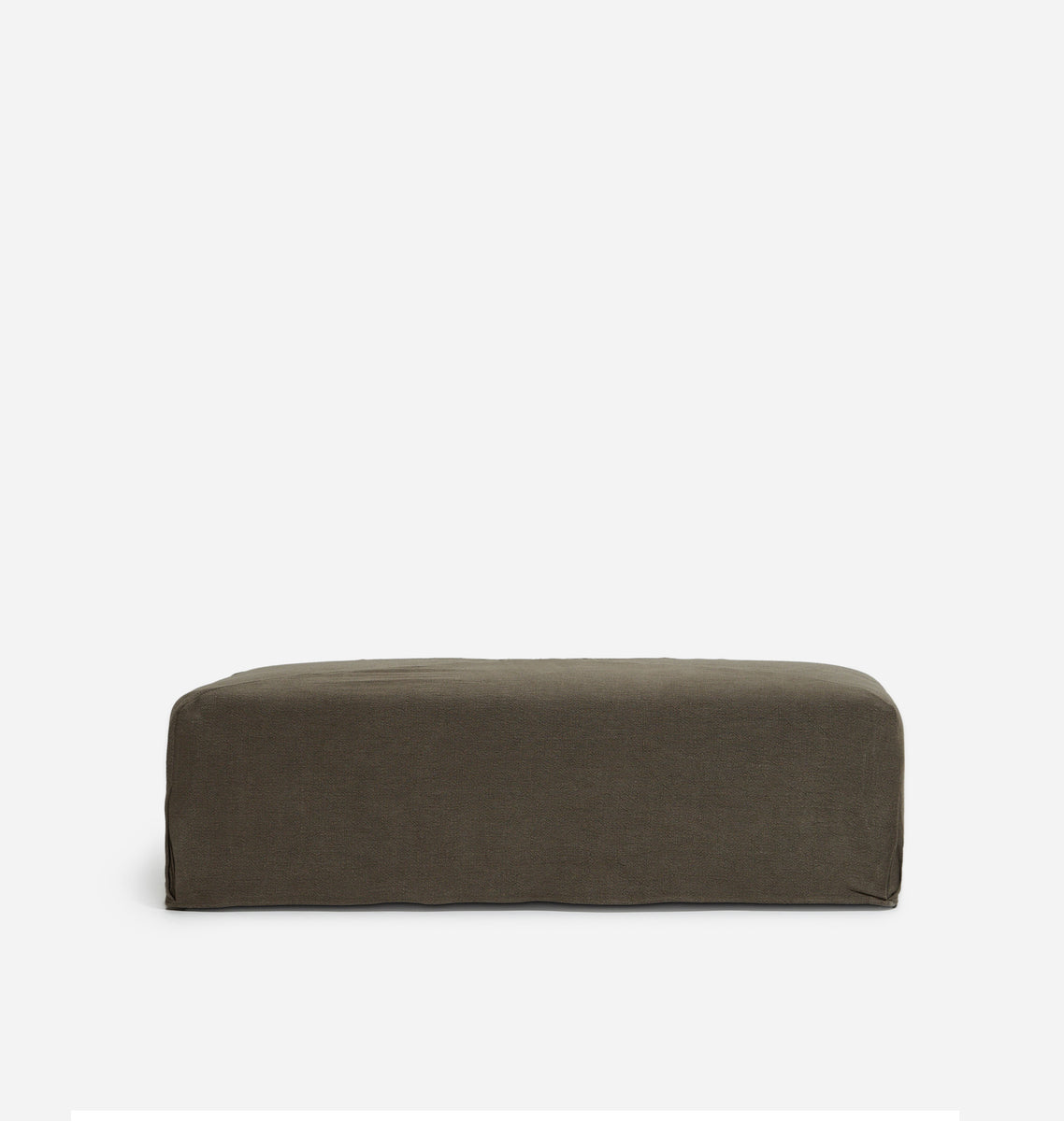 Borgos Slipcovered Ottoman | Shoppe Amber Interiors