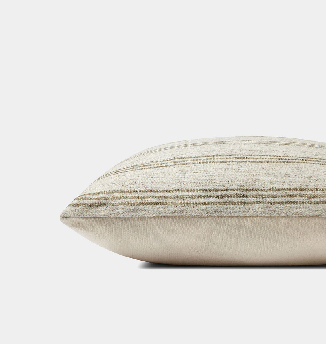 Zephyr Pillow 22'' x 22'' Ivory / Olive | Shoppe Amber Interiors