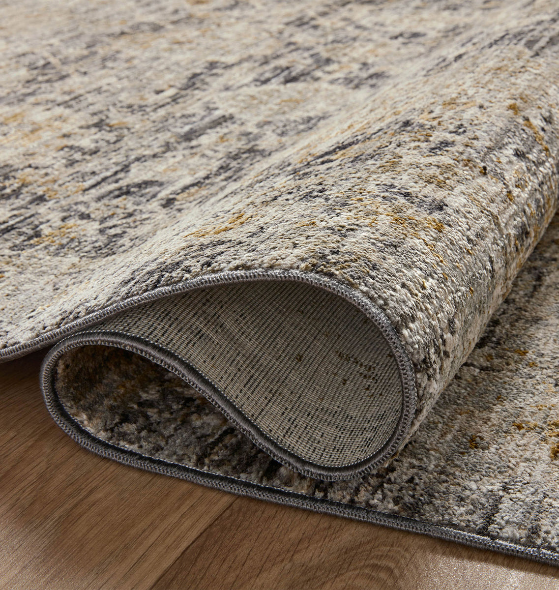 Katherine KES-02 Charcoal / Gold Area Rug | Shoppe Amber Interiors