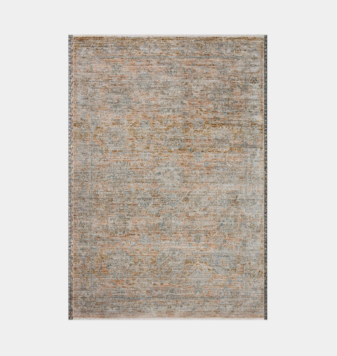 Katherine KES-02 Terracotta / Smoke Area Rug | Shoppe Amber Interiors