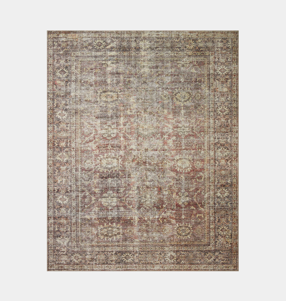 Georgie GER-06 Bordeaux / Antique Area Rug | Shoppe Amber Interiors
