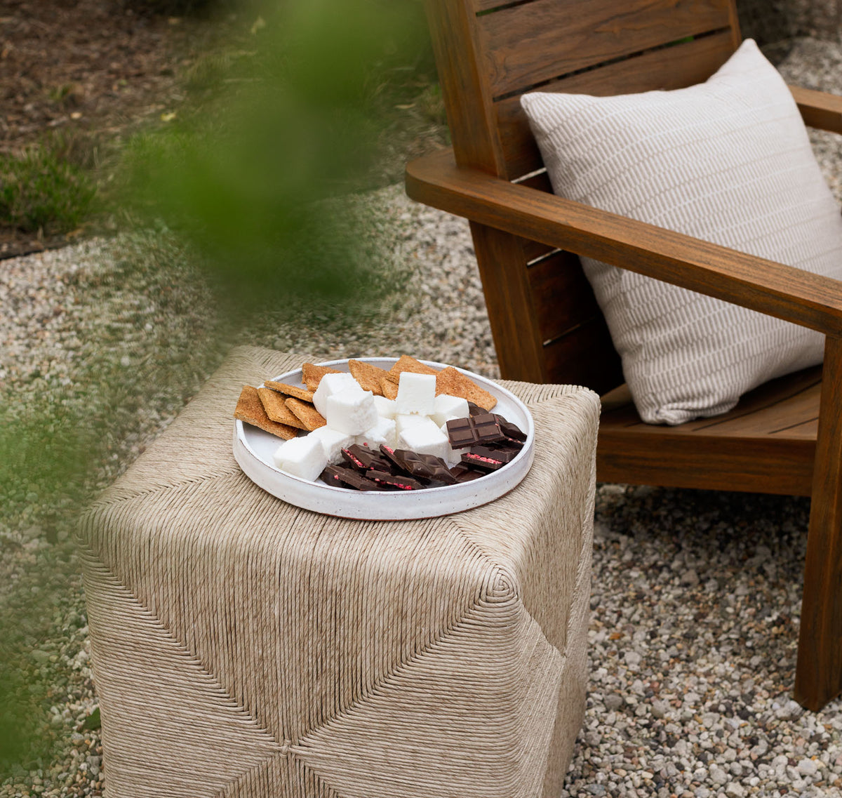 Ivan Outdoor Woven Cube | Shoppe Amber Interiors
